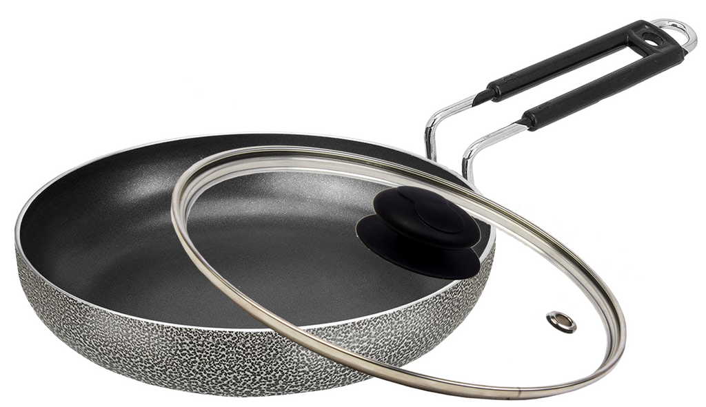 Home Bharu Nonstick 3mm Induction base Fry pan 240 mm with Glass Lid