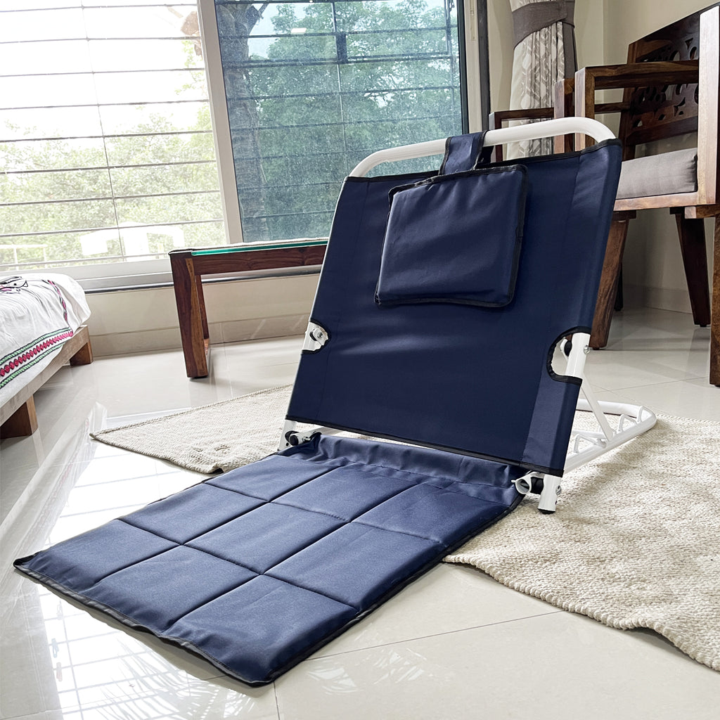 Kawachi Folding Angle Adjustable Back Rest With Bed Chair for Patients ...